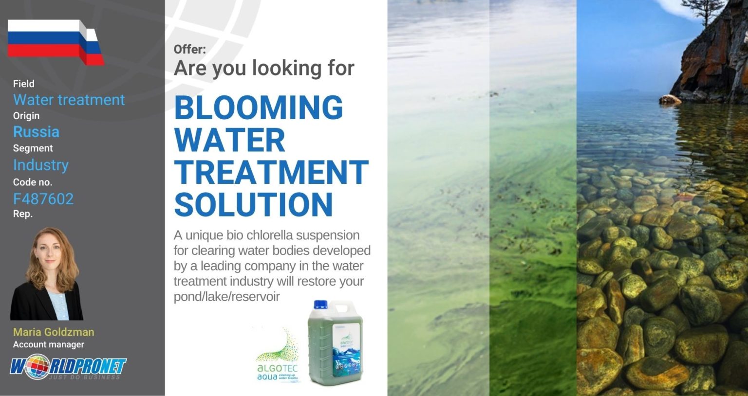 Blooming water treatment solution - Global Professional B2B Platform
